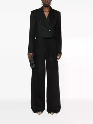 Zadig&Voltaire Vito Double-breasted Cropped Blazer