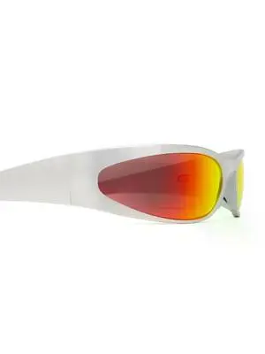 Balenciaga Reverse Xp Wrap Oval-frame Sunglasses