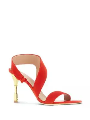 Balmain Moneta Sculpted Heel Sandals