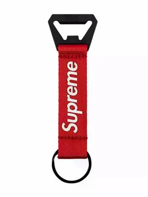 Supreme Bottle Opener Webbing Keychain - Red