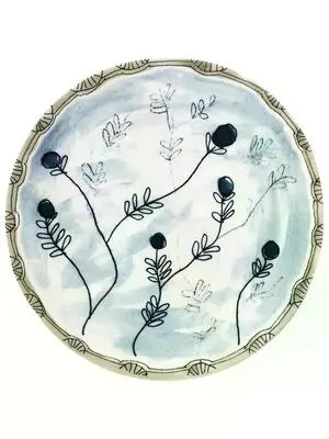 SERAX X Marni Midnight Flowers Dessert Plates - Blue