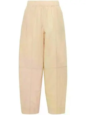 GANNI Curve Tapered-leg Trousers - Neutrals