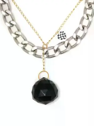 AMIR SLAMA Charm-detail Chain Necklace - Silver