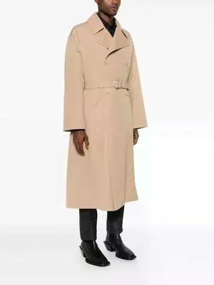 JIL SANDER Wool Gabardine Trench Coat