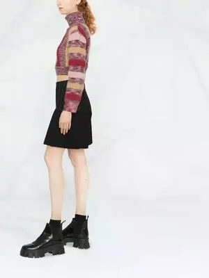 Dsquared2 Striped Roll-neck Crop Jumper