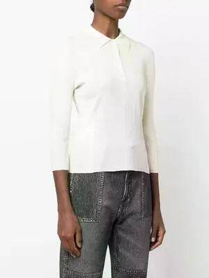 Rag & Bone Pacey Ribbed-knit Polo Top