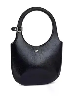COURREGES Holy Leather Tote Bag - Black