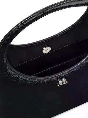 COURREGES Holy Leather Tote Bag - Black