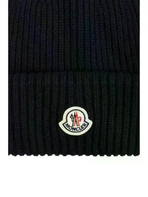 Moncler Logo Patch Beanie