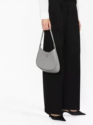 Prada Cleo Brushed Leather Shoulder Bag