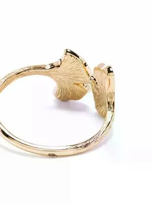 AURÉLIE BIDERMANN 18kt Yellow Ginkgo Ring