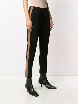 BLANCA VITA Side-strip Slim Trousers