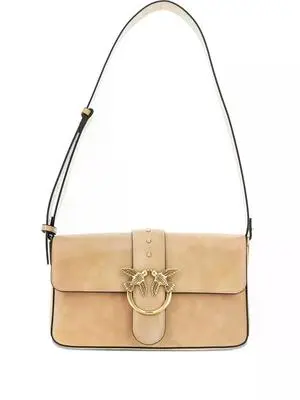 Pinko Love Birds Motif Shoulder Bag - Neutrals