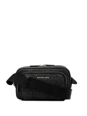 Michael Kors Logo-print Messenger Bag - Black