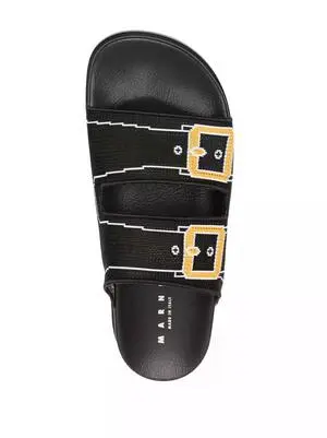Marni Tromp L'oeil Print Sandals