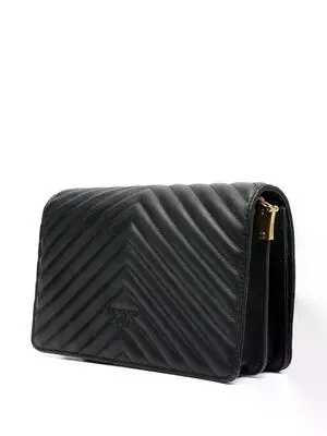 Pinko V-quilted Leather Love Bag
