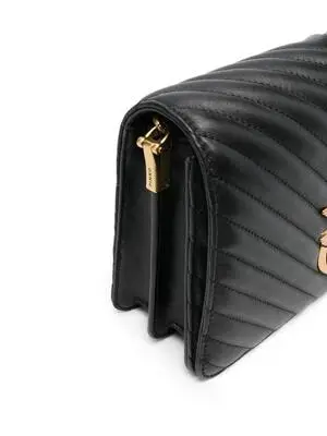 Pinko V-quilted Leather Love Bag