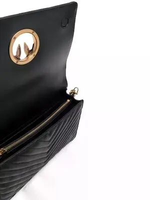 Pinko V-quilted Leather Love Bag
