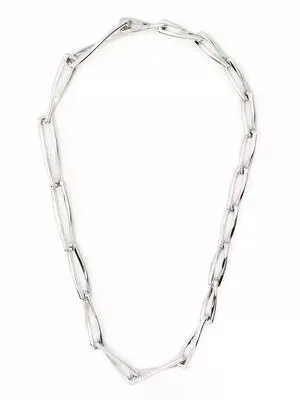 MISSOMA Graduated Chunky Twisted Link Necklace - Silver