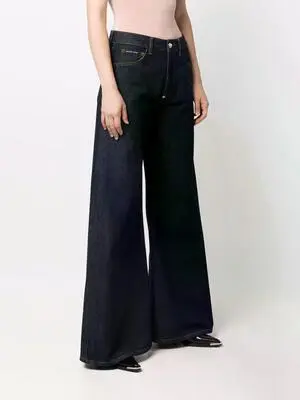 Philipp Plein Logo-patch Wide-leg Jeans