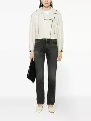Brunello Cucinelli Notched-lapels Leather Jacket