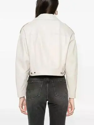 Brunello Cucinelli Notched-lapels Leather Jacket