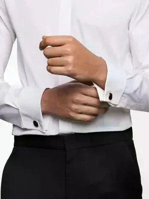 David Yurman Sterling Streamline Cushion Onyx Cufflinks