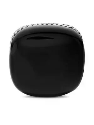 David Yurman Sterling Streamline Cushion Onyx Cufflinks
