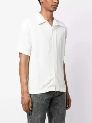 Séfr Buttoned Short-sleeved Shirt - Neutrals