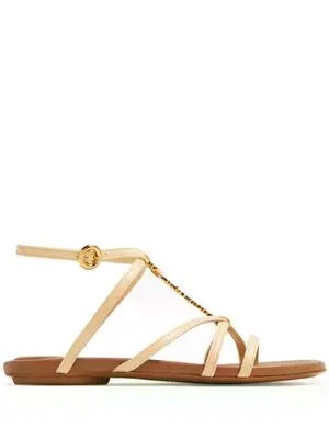 Jacquemus Gold Tone Sandals For Women