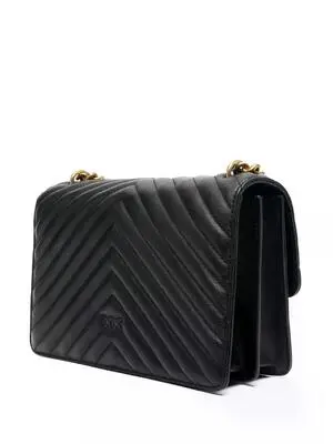 Pinko Medium Love One Chevron-quilted Shoulder Bag