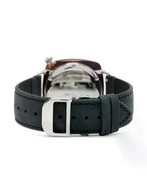 BRISTON Clubmaster Legend Watch With Tortoiseshell-effect Case And Suede Strap - Blue