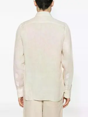 120% Lino Long-sleeves Linen Shirt - Neutrals