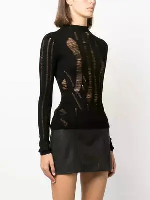 MISBHV Distressed Knitted Jumper