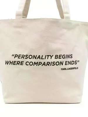 Karl Lagerfeld Cotton Tote Bag