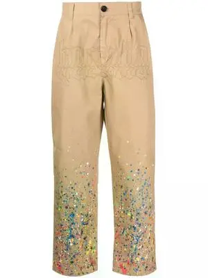HACULLA. Cotton Paint-splatter Trousers