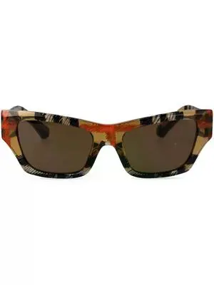 Burberry Rectangle-frame Sunglasses - Brown