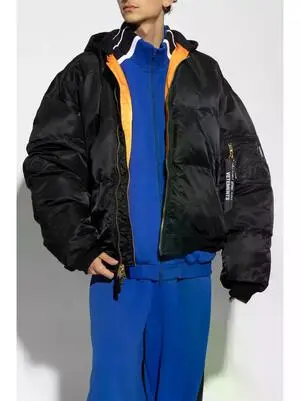 Vetements Quilted Hooded Bomber Jacket