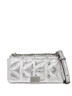 Karl Lagerfeld Silver Tone Cross Body Bags