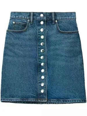 Alexander Wang Denim Mini Skirt - Blue
