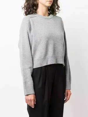 Loulou De Saison Ribbed-trim Cropped Jumper