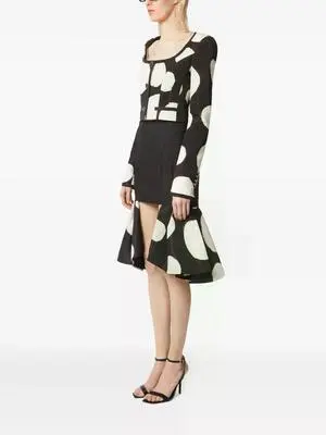 Nina Ricci Double-flounce Midi Skirt
