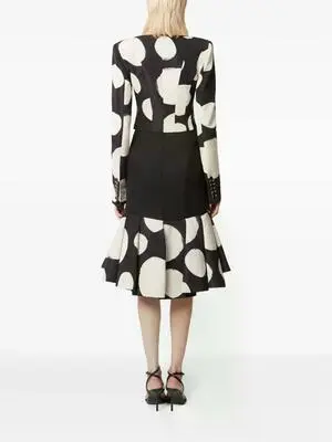 Nina Ricci Double-flounce Midi Skirt