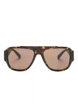 Versace Oversized Frame Sunglasses - Brown