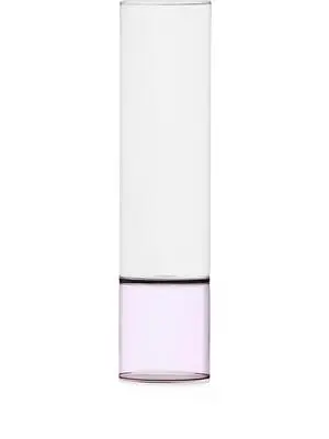 ICHENDORF MILANO Extra Large Grooved Bamboo Vase - Pink