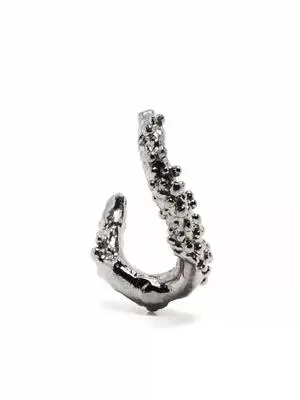 ALIGHIERI The Rocky Terrain Hoop Earring - Silver
