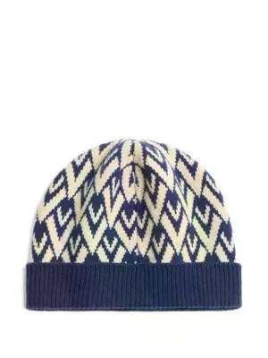 Valentino Garavani Signature Wool Beanie - Blue