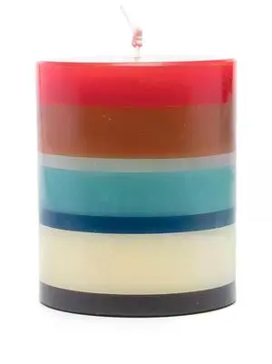 Missoni Single-wick Striped Candle - Red