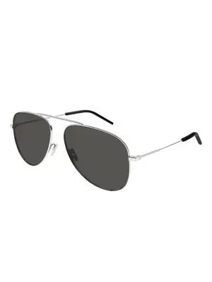 Saint Laurent Pilot-frame Sunglasses - Silver