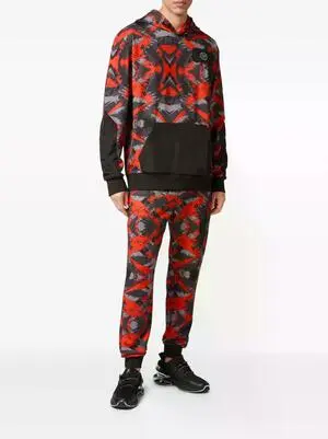 PLEIN SPORT Camouflage-print Logo-patch Hoodie